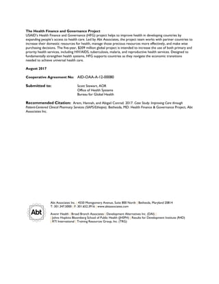 Case Study: Improving Care through Patient-Centered Clinical Pharmacy ...