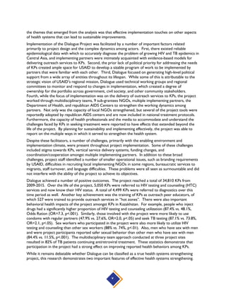 Case Study: The Dialogue on HIV and Tuberculosis Project, Kazakhstan | PDF