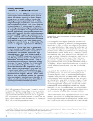 Building Resilience to Recurrent Crisis USAID POLICY AND PROGRAM ...