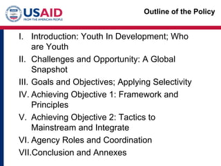 USAID Policy on Youth in Development_Elizabeth Berard_4.25.13