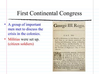 The American Revolution. The formation of the United States. | PPT