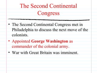 The American Revolution. The formation of the United States. | PPT