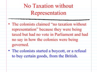 The American Revolution. The formation of the United States. | PPT