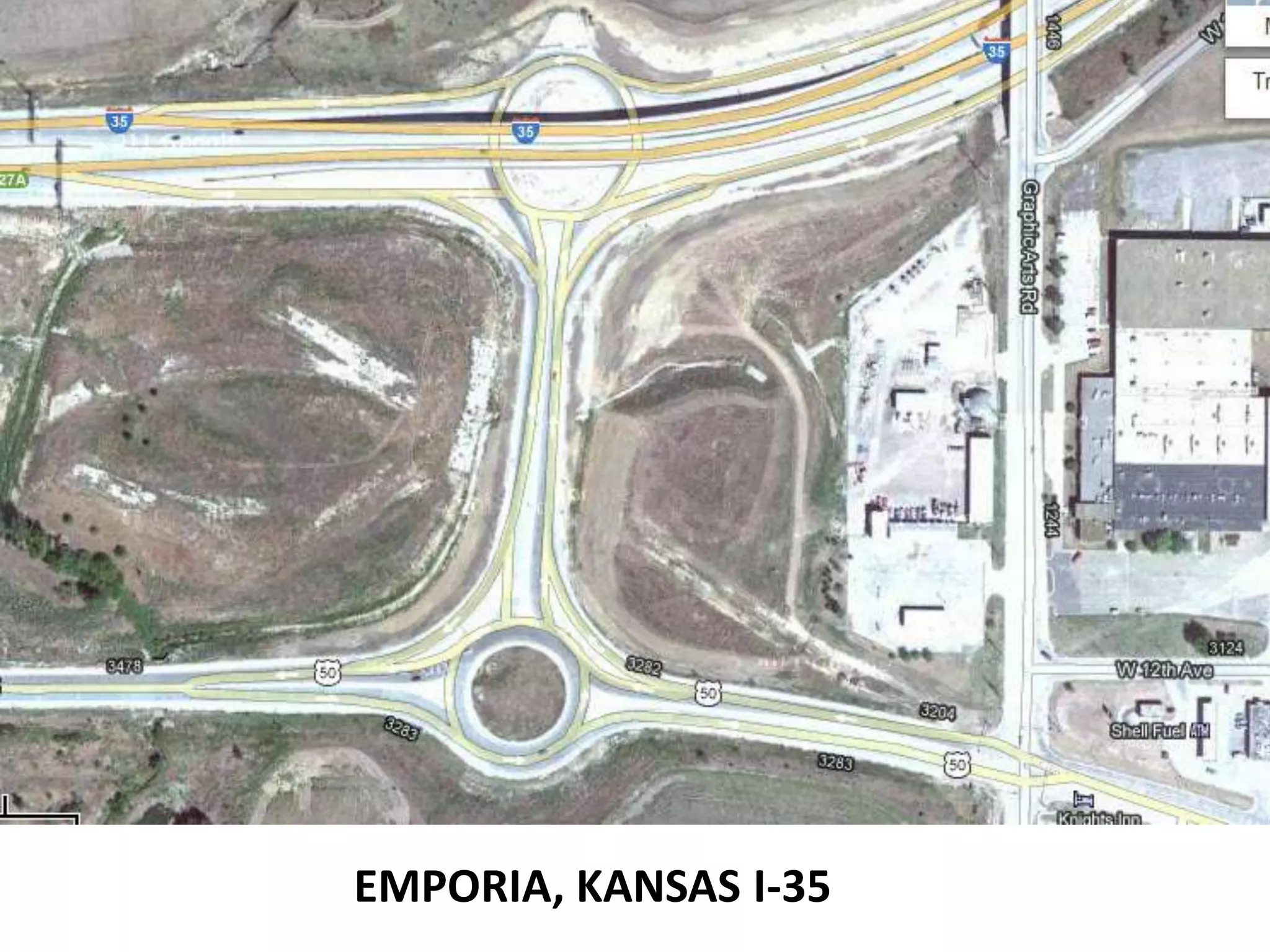 USA interchange modern roundabouts examples | PPT