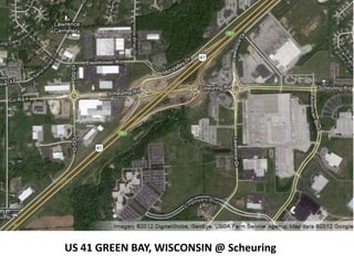 USA interchange modern roundabouts examples | PPT