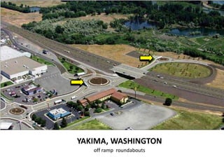 USA interchange modern roundabouts examples | PPT