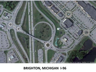 USA interchange modern roundabouts examples | PPTX