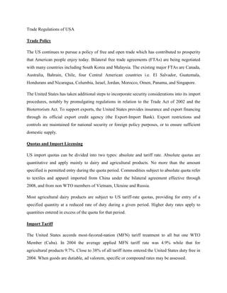 Usa international trade | PDF