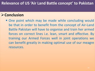 Us air land battle concept | PPTX