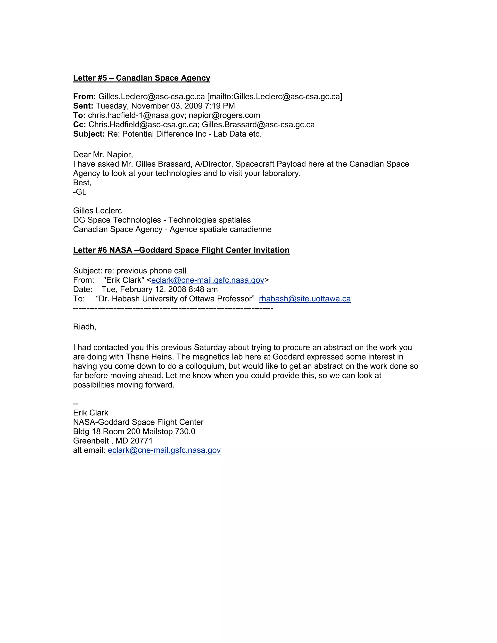 Usairforcenasaandcaasletters 13018478056237-phpapp01 | PDF