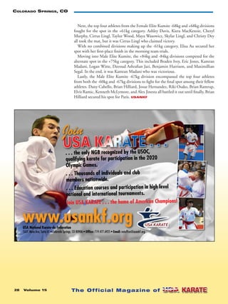 The Official Magazine of USA Karate | PDF