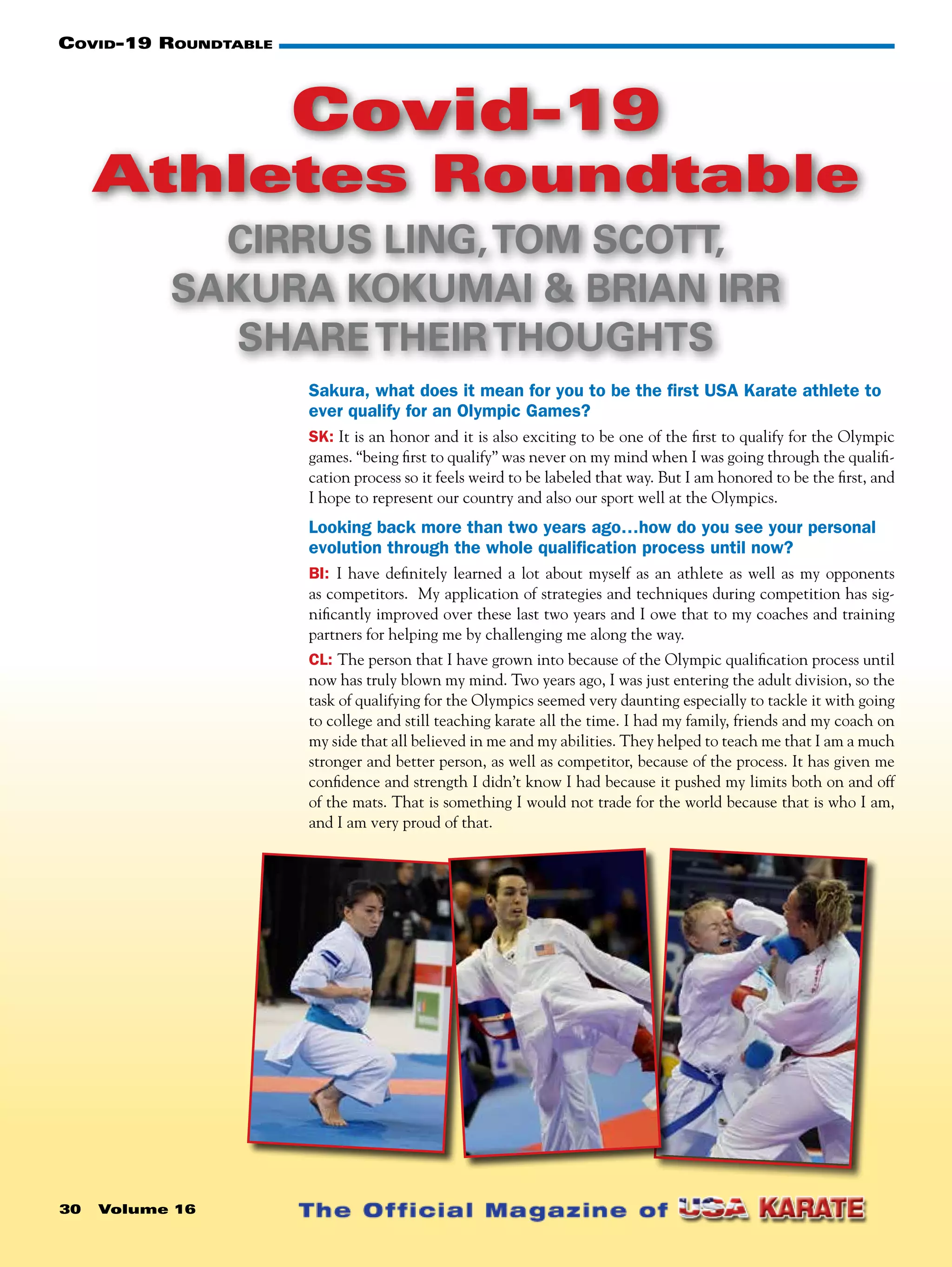 El nuevo número de la revista oficial de Karate de USA para el 2020 ...