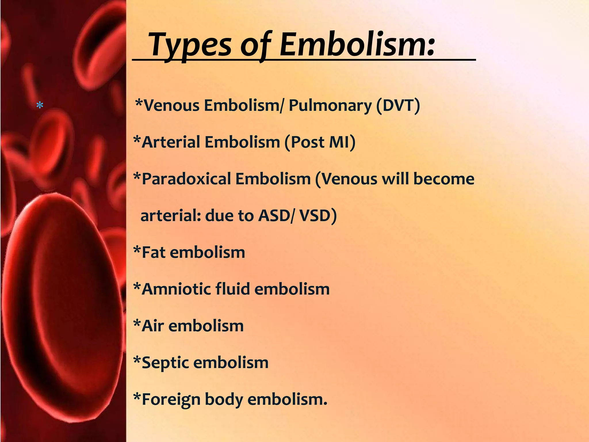 Embolism | PPTX