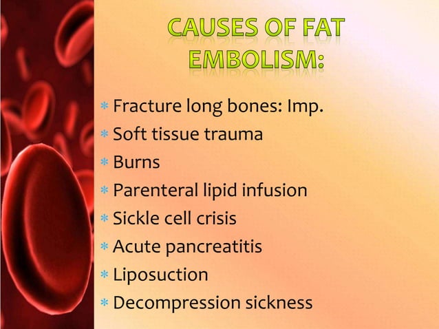 Embolism | PPTX | Lung and Respiratory Health | Diseases and Conditions