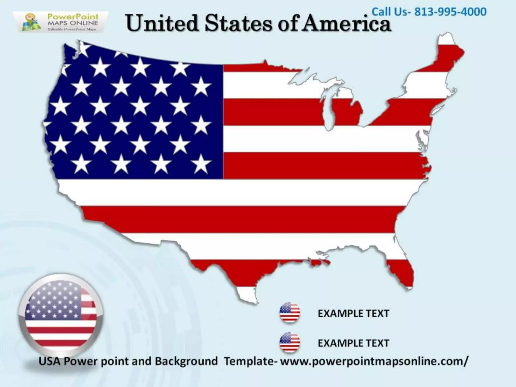 Usa map powerpoint and background | PPTX