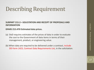 Data Rights in the Department of Defense | PPT