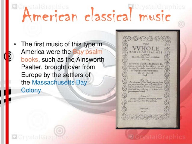 History of Music in Usa part 1