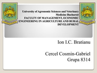 Usamv Ion I.C. Bratianu | PPT