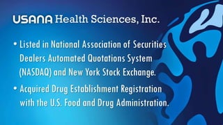 What You Need to Know: Usana Health Sciences | PPTX