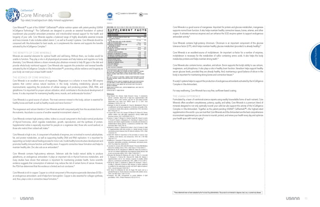 Usana Product Information | PDF