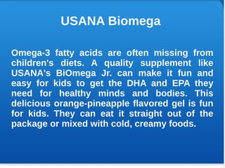 Usana biomega | PPT