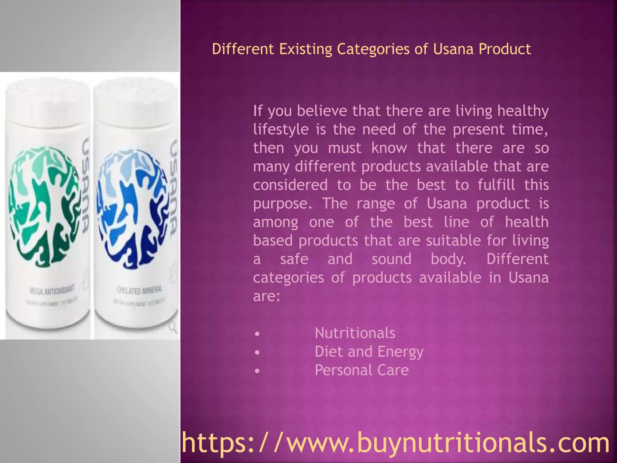 Usana Products | PPTX