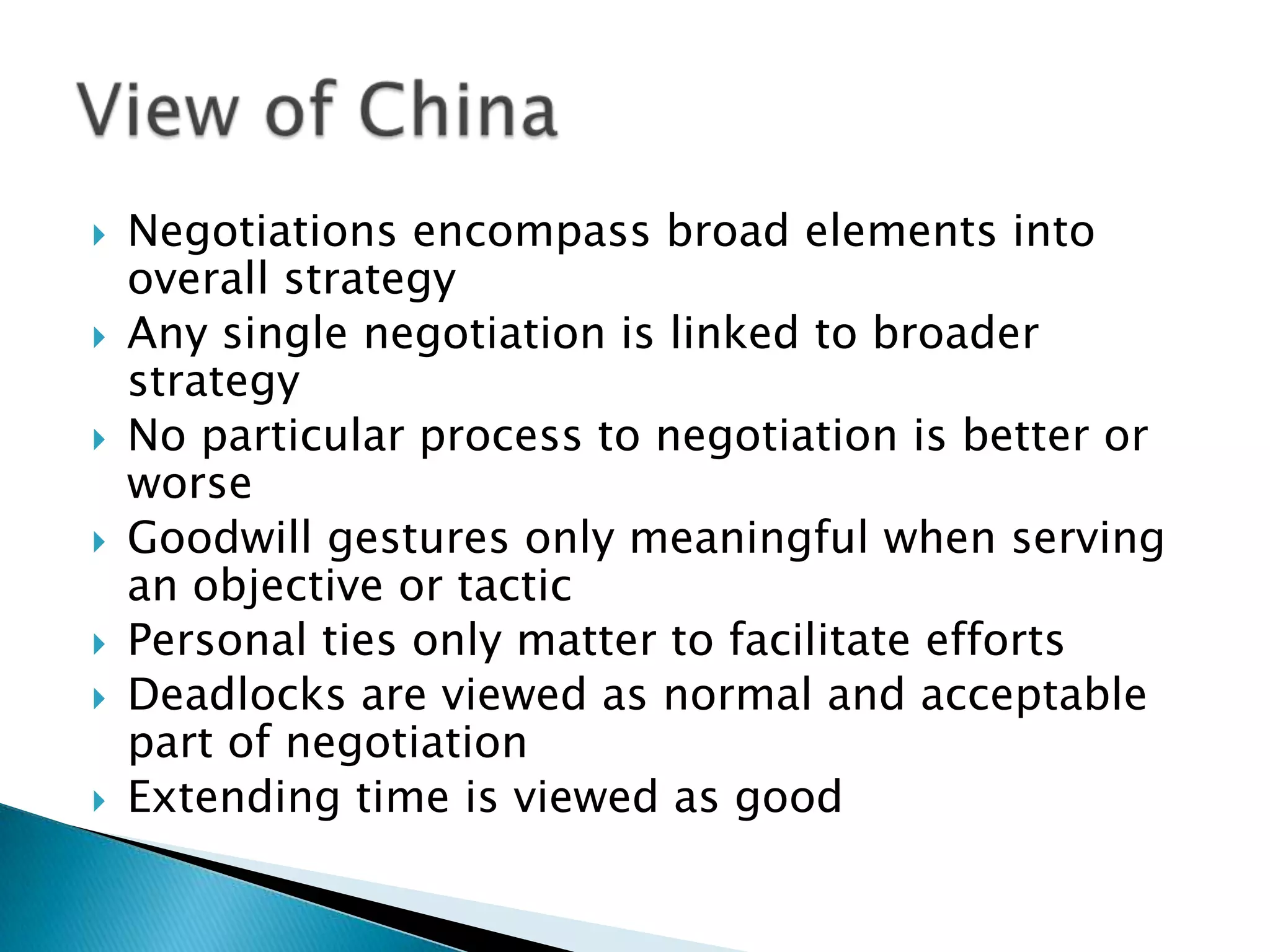 Us And China Negotiation Styles | PPTX | Business | Business and Finance