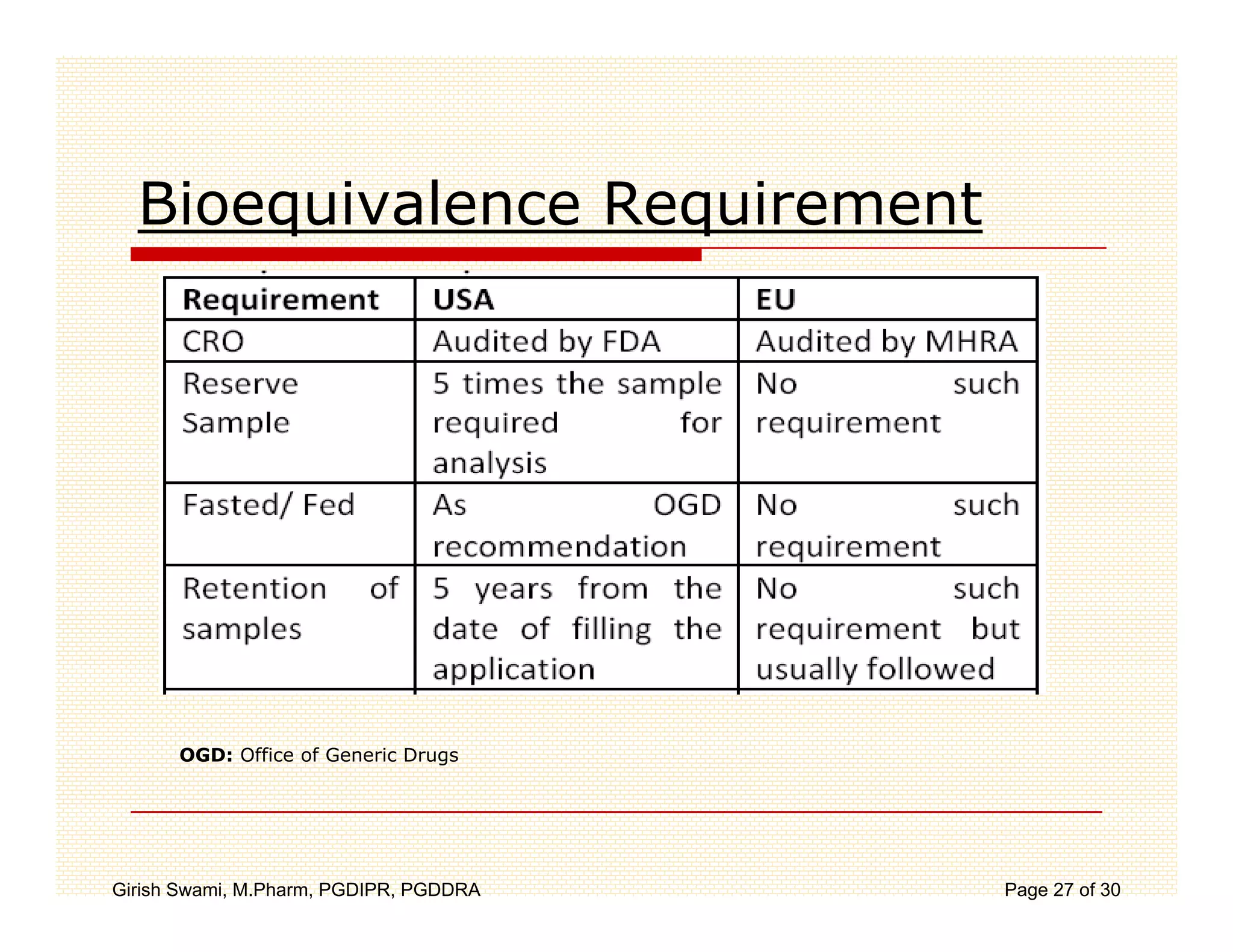 US and EU Submission – Comparative | PDF