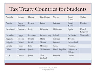 Tax Guide for International Students | PPTX | Personal Taxes | Personal ...