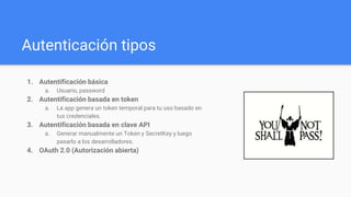 Usando postman para probar un rest api | PPT