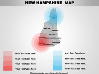 Usa new hampshire state powerpoint county editable ppt maps and ...