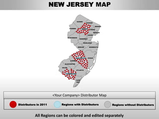 Usa new jersey state powerpoint county editable ppt maps and templates ...
