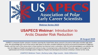 Introduction to Arctic Disaster Risk Reduction | PDF