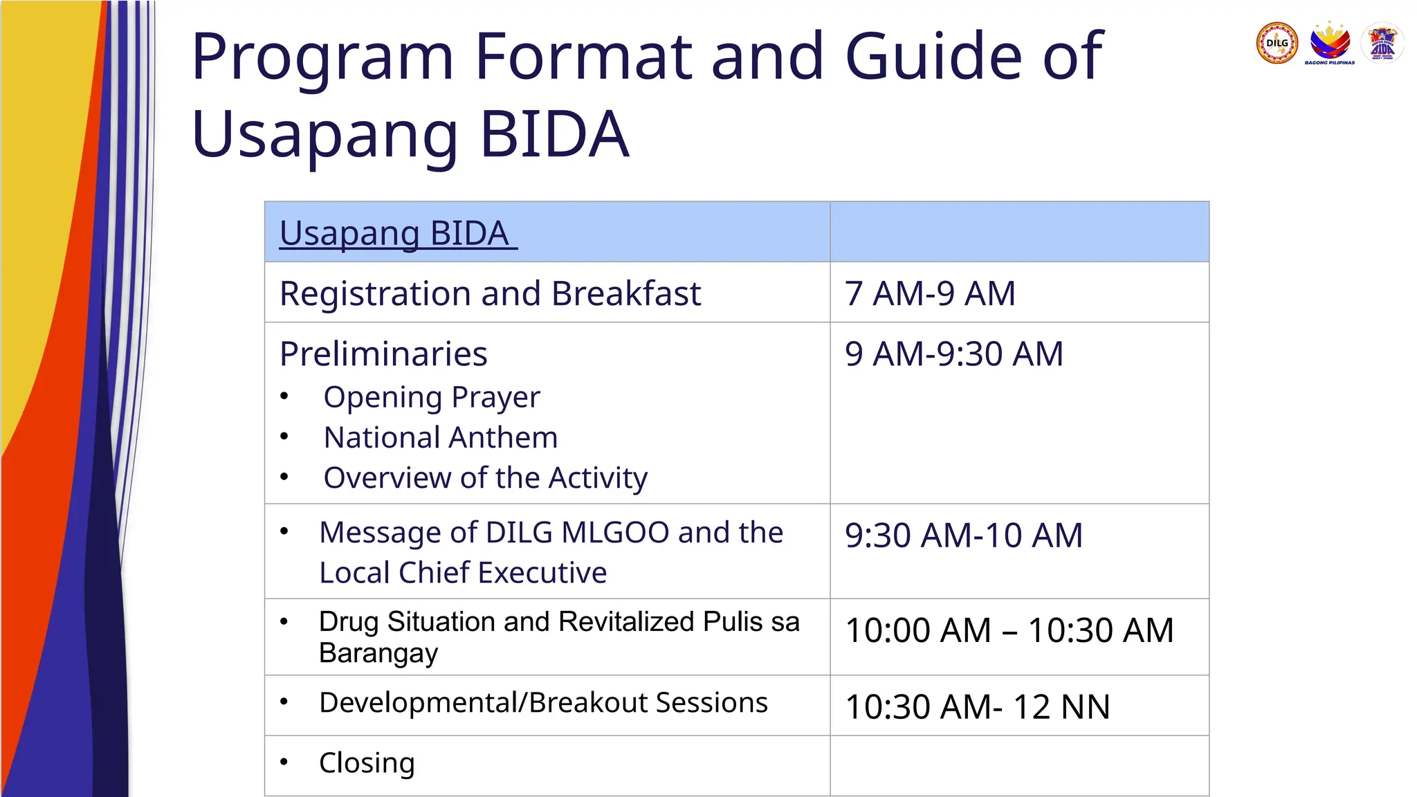 USAPING BIDA presentation for stakeholders | PPTX