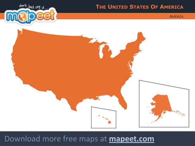 Free editable map of the USA | PPTX | Graphics Software | Computer ...