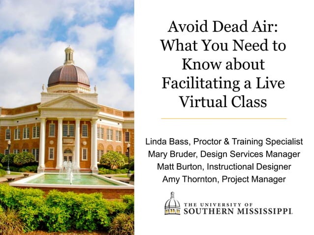Avoid Dead Air: What You Need to Know about Facilitating a Live Virtual ...