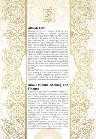 Two Days Specialized Training Workshop on Islamic Banking & Finance in ...