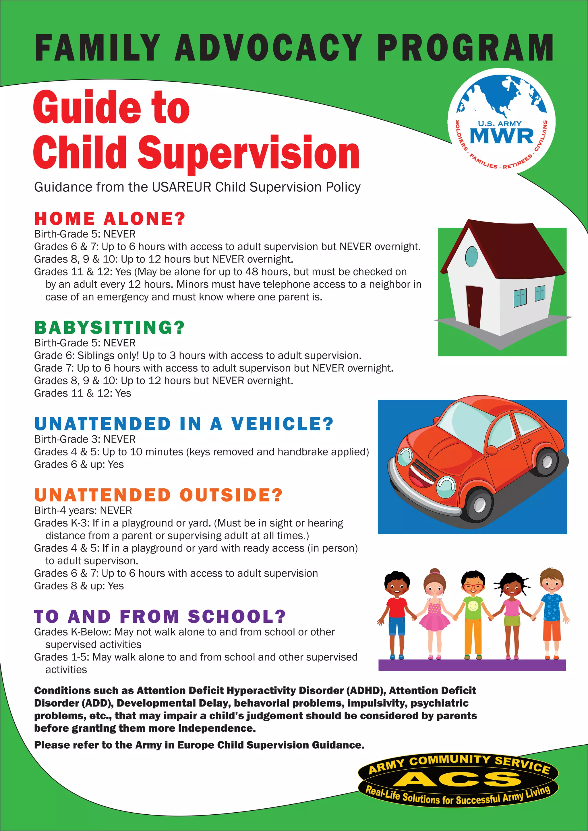 USAEUR Child Supervision Guidelines | PDF