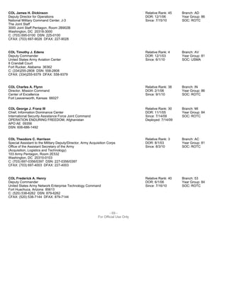 Us army officer-roster-2012 | PDF