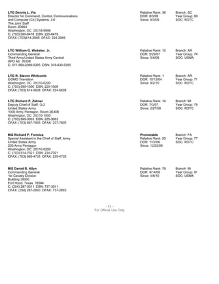 Us army officer-roster-2012 | PDF