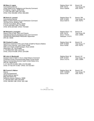 Us army officer-roster-2012 | PDF