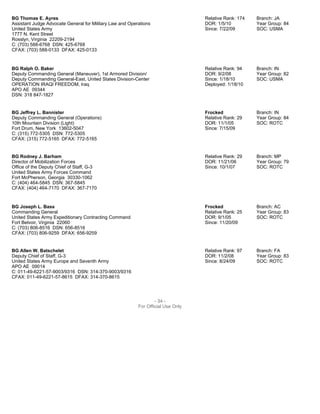 Us army officer-roster-2012 | PDF