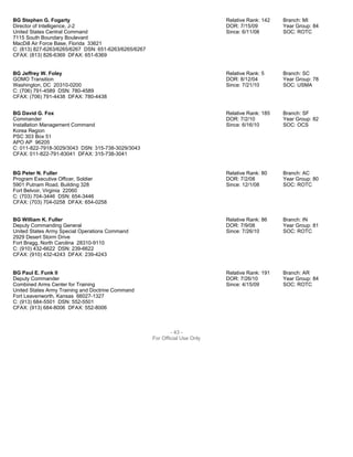 Us army officer-roster-2012 | PDF