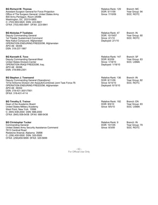Us army officer-roster-2012 | PDF