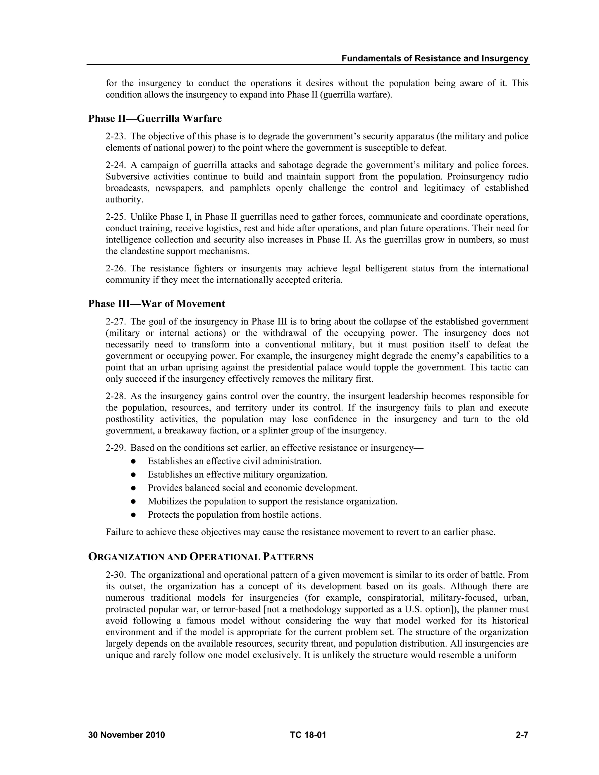U.S. Army Special Forces Unconventional Warfare Training Manual ...