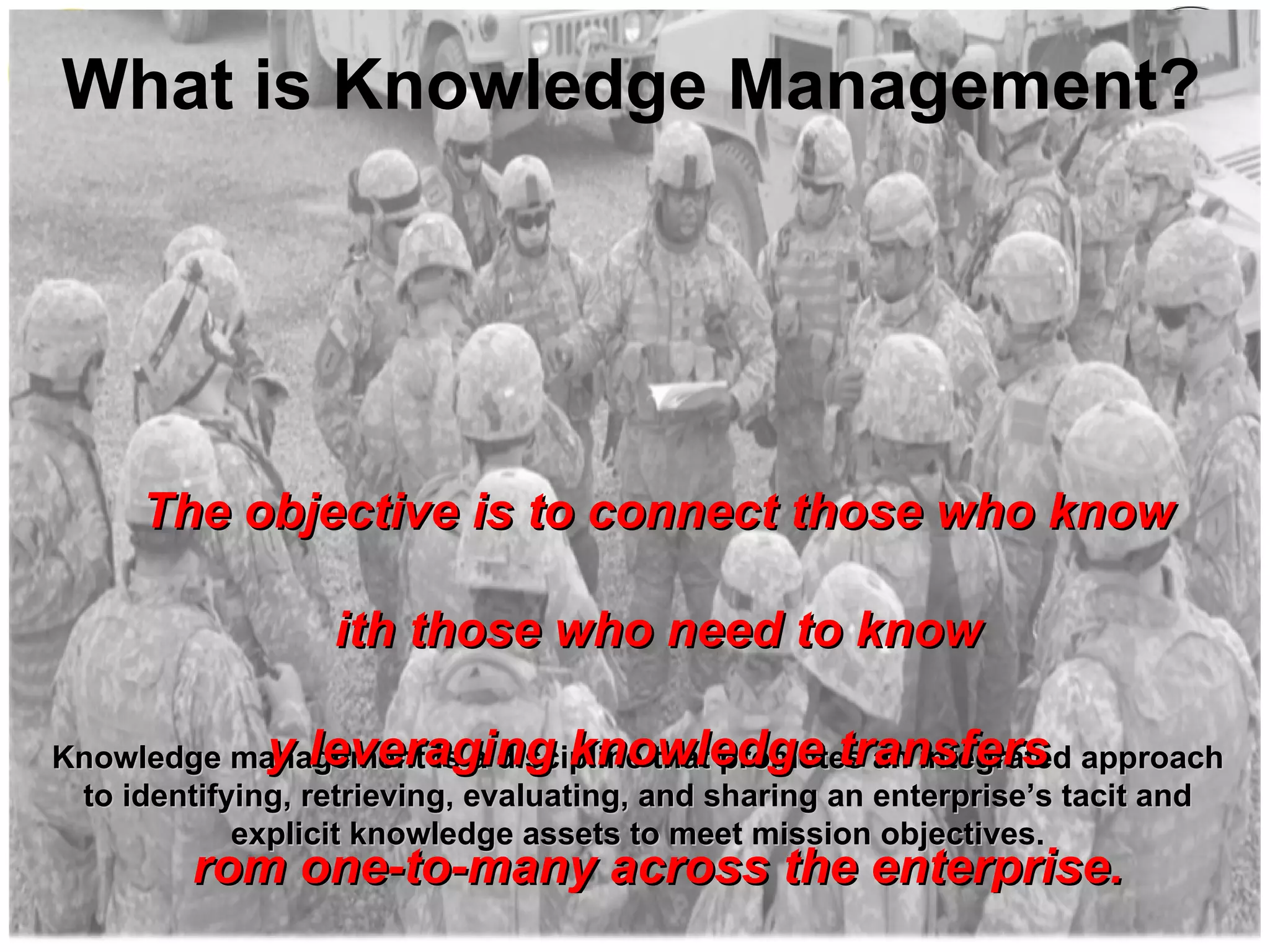 US Army KM Principles Ver1 12 Feb | PPT