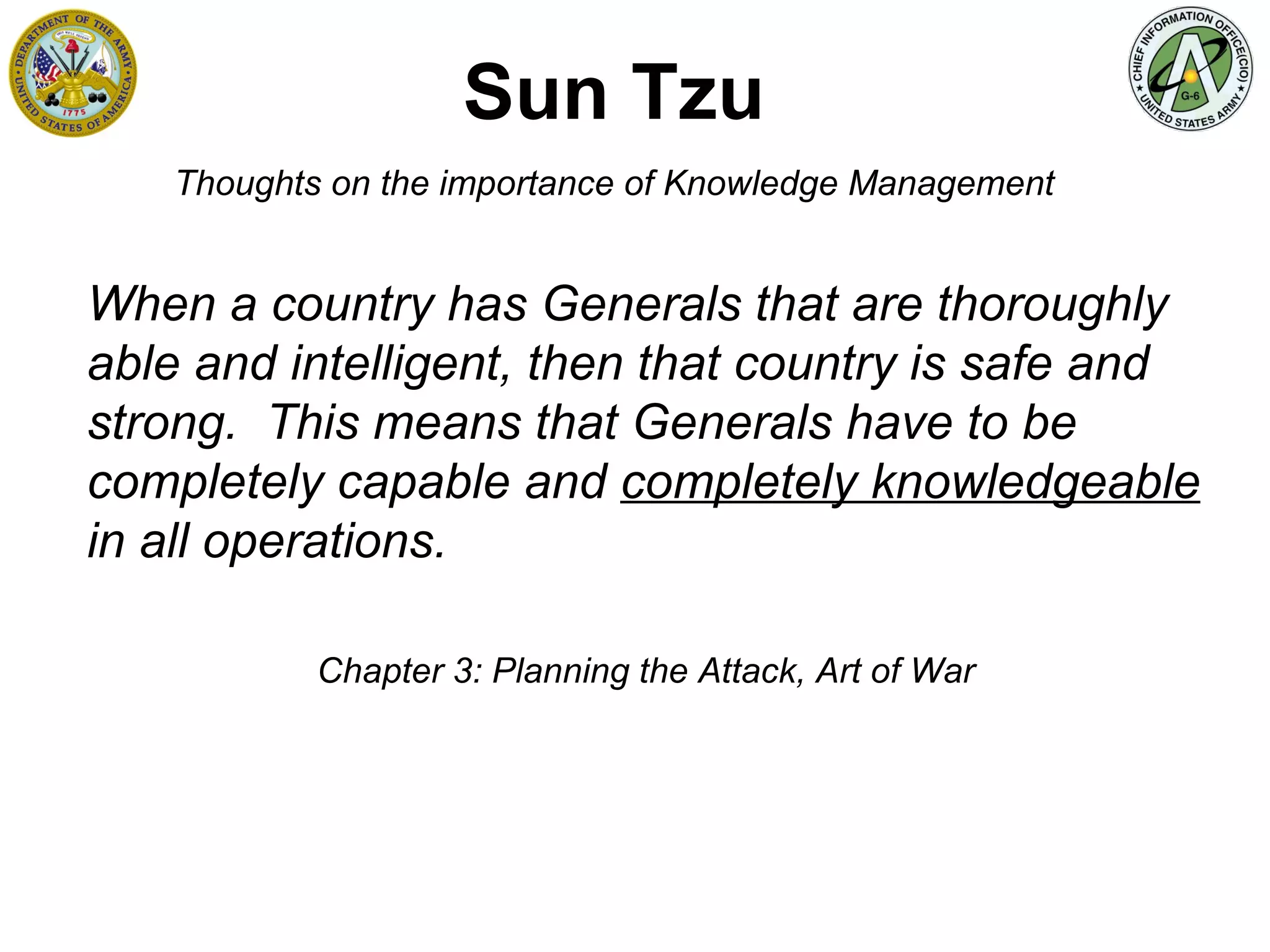 US Army KM Principles Ver1 12 Feb | PPT