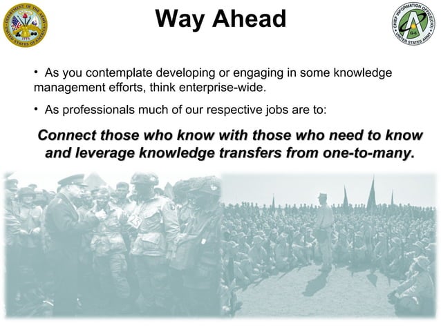 US Army KM Principles Ver1 12 Feb | PPT