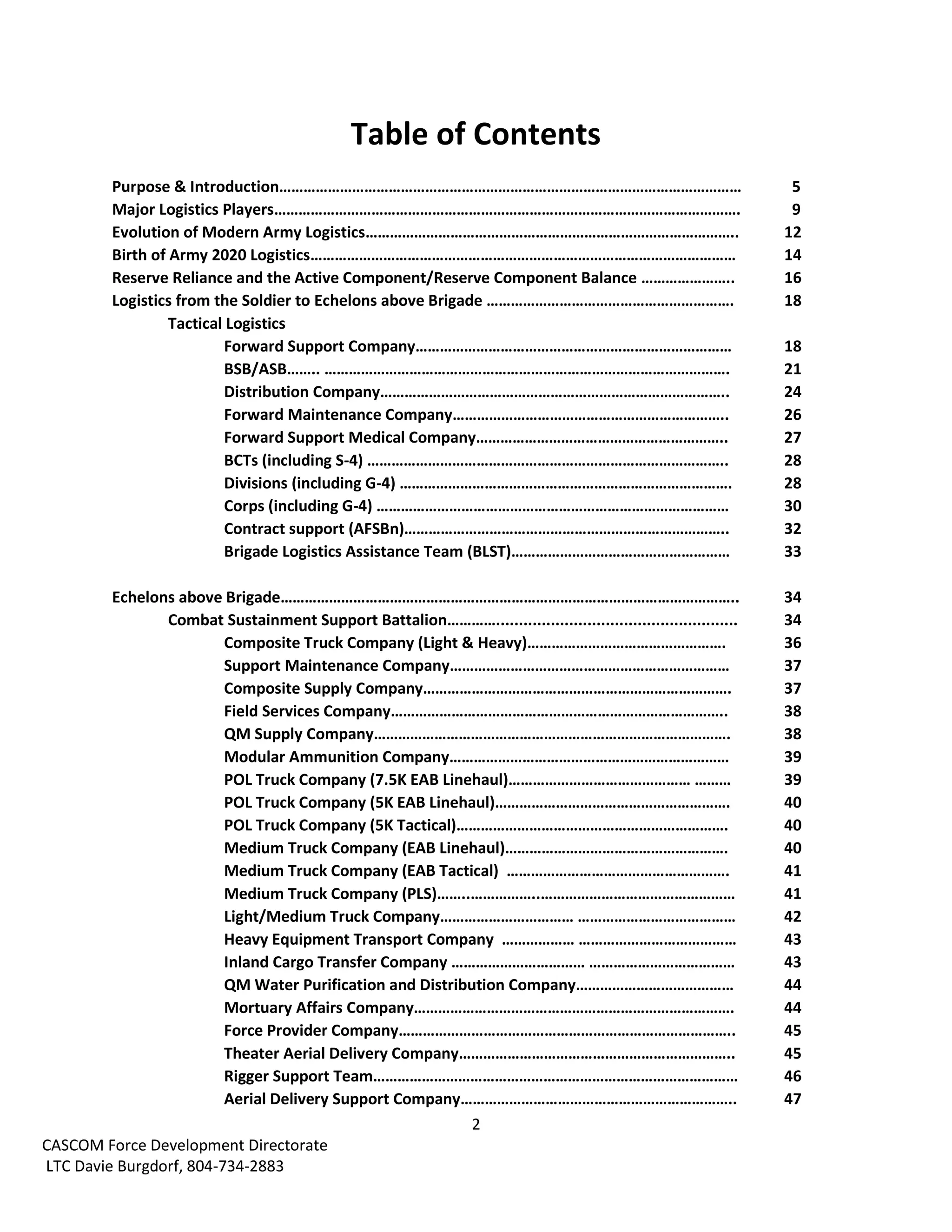 US Army Logistics Quick Reference Guide Feb 14, 2014 | PDF