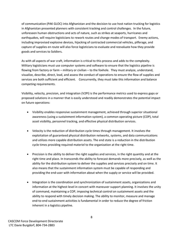 US Army Logistics Quick Reference Guide Feb 14, 2014